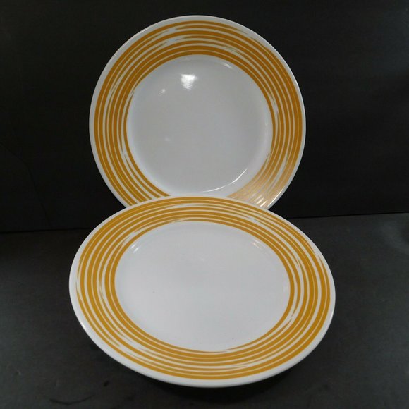Corelle | Dining | Corelle Vitrrelles Lemon Yellow Brush Strokes Of ...